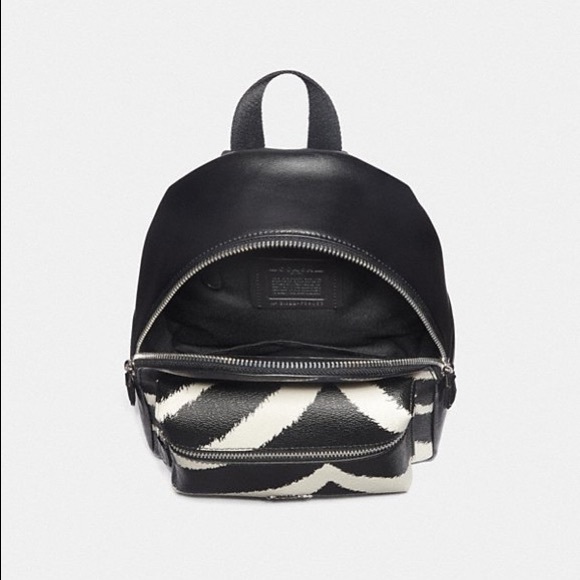 Coach | Bags | Coach Mini Charlie Backpack In Zebra F3933 | Poshmark